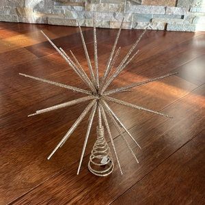 Crate&Barrel | Holiday | Cratebarrel Glitter Gold 3d Star Christmas ...